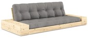 Šedá rozkládací pohovka 244 cm Base – Karup Design