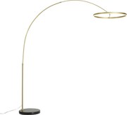 Designová oblouková stojací lampa zlatá vč. LED s 3-stupňovým stmíváním - Anello