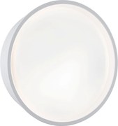 P 94697 LED venkovní nástěnné svítidlo Platomo IP44 kruhové 180mm 3000K 14,5W 230V bílá umělá hmota - PAULMANN