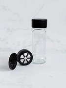 Kořenka skleněná NIKO 120 ml s odklápěcím víčkem a šejkrem (7 otvorů)