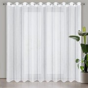 ZÁCLONA NA KROUŽCÍCH LENA 350X250 CM BÍLÁ