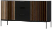 Eltap Komoda Meorati 150 Černý/Dub Artisan