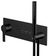 Steinberg 390 - Baterie pod omítku pro 3 spotřebiče, s tělesem, matná černá 390 2232 2 S