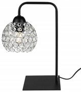 Stolní lampa Crystal, 1x stříbrné křišťálové stínítko