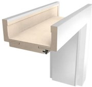 Obložková zárubeň DRE 80 cm, výška 210 pro tloušťku stěny 12-14 cm levá O3BM80L210