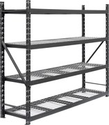 Kovový regál s drátěnou policí STRONG 183x196x55 cm, 4 police, 650 kg na polici, antracit