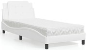 Rám postele bez matrace Zadar bílá 80 x 200 cm umělá kůže 3208825
