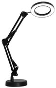 Stolní lampa Platinet Magnify 10 W, lupa, černá