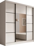 ADRK Furniture Šatní skříň s posuvnými dveřmi Keri 200