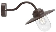 Nordlux - Venkovní nástěnná lampa LUXEMBOURG 1xE27/60W/230V IP54 hnědá/patina