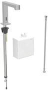 Geberit Brenta - Elektronický umyvadlový ventil, napájení z generátoru, easy to clean, kartáčovaná nerez 116.175.SN.1