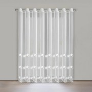 ZÁCLONA NA KROUŽCÍCH LETI 350X250 CM KVĚTY