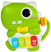 Mikrotrading mikrotrading mini club dinosaurus pianko 15 cm na baterie se světlem a zvukem