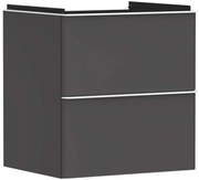Hansgrohe Xelu Q - Umyvadlová skříňka, 63x58x50 cm, 2 zásuvky, matná šedá/matná bílá 54024700
