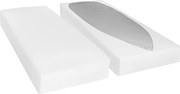 Bellatex Elastické rychloupínací prostěradlo Bílá 90x200x30 cm