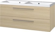 Mereo Mereo, Bino, koupelnová skříňka s umyvadlem z litého mramoru 121 cm, CN633M