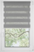 Roleta Den Noc neinvazivní soft Šedá 51x150 cm
