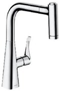 Hansgrohe Metris - Dřezová baterie s výsuvnou sprškou, chrom 14834000