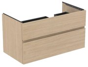 Ideal Standard Finesse - Umyvadlová skříňka 100x51x55 cm, 2 zásuvky, bílý dub E3446US