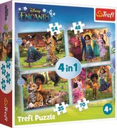 Puzzle trefl puzzle encanto 4v1 (35,48,54,70 dílků)