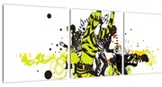 Obraz - Street dance (s hodinami) (90x30 cm)