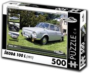 Puzzle retro-auta puzzle č. 8 škoda 100 l (1971) 500 dílků