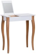 Bílý toaletní stolek se zrcadlem Ragaba Dressing Table, délka 65 cm
