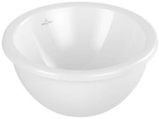 Villeroy & Boch Loop&Friends - Umyvadlo vestavné, průměr 33 cm, s přepadem, CeramicPlus, alpská bílá 4A5100R1