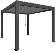 Biohort Pergola 3 x 3,5 tmavě šedá/stříbrná 312 x 367,5 cm