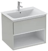 Ideal Standard Connect Air - Skříňka pod umyvadlo, 60x44x52 cm, lesklá světlá šedá/bílá mat E0826EQ