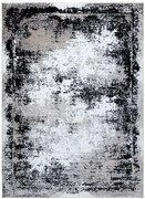 Dywany Łuszczów, Kusový koberec Gloss 8493 78 Vintage grey/black, 80x150, šedá, kancelář