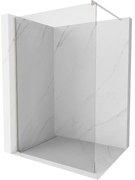 Mexen Kioto Walk-in sprchová stěna 50 x 200 cm, transparentní 8 mm, kartáčovaný nikl - 800-050-101-97-00