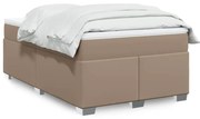 Box spring postel s matrací cappuccino 120x190 cm umělá kůže