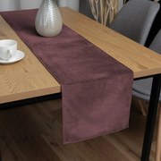 Biante Sametový běhoun na stůl Velvet Premium SVP-019 Hnědofialový 35x120 cm