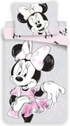 Jerry Fabrics Bavlněné povlečení 140x200 Mini Mouse 1575 Povlak na polštář Minnie Mouse 70x90 JF 02
