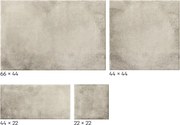 Dlažba Realonda Modular dust grey 44x66, 44x44, 22x22, 22x44 cm mat MDUSTGR