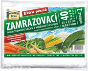 Moderní žena - zamrazovací mikrotenový šáček 25 × 35 cm, 17 µm - 40 ks