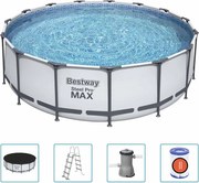 Bestway Bazén Steel Pro MAX s příslušenstvím kulatý 457 x 122 cm