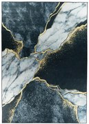 Koberec CRYSTAL PRINT CR-7 šedý / zlatý