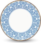 Bílý/modrý dezertní porcelánový talíř ø 21 cm Azul – BonBistro