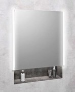 Sapho Sapho, INTEGRA zápustná galerka s LED osvětlením, 65x70cm, levá/pravá, IN065