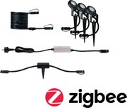 P 5028 Plug & Shine set Smart Home Zigbee 3.0 LED bodové zahradní světlo Sting IP67 3000K 3x6W 75VA antracit - PAULMANN