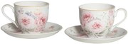 Home elements sada 2 kusů porcelánových hrnků 270 ml, růže