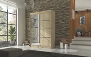 ADRK Furniture Posuvná skříň s zrcadlem GILTON 150 SW-GIL-S-150+A274