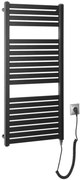 Aqualine - Topné těleso Tondi-E 45x97 cm, 300 W, matná černá DE456T
