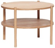 Kulatý konferenční stolek v dekoru dubu ø 60 cm Acorn – Hübsch