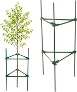 Trojúhelníková opěrná tyč pro rostliny, 120 cm, stabilní, do zahrady a na zahrádku, DIVODV
