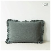 Lněný povlak na polštář 40x60 cm Forest Green – Linen Tales