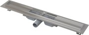 Alca - Sprchový žlab Low 75 cm, s okrajem pro perforovaný rošt, nerez APZ101-750