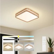 BRILAGI - LED Stmív. svítidlo MOLINA SQUARE LED/48W/230V dub 40x40 cm + DO